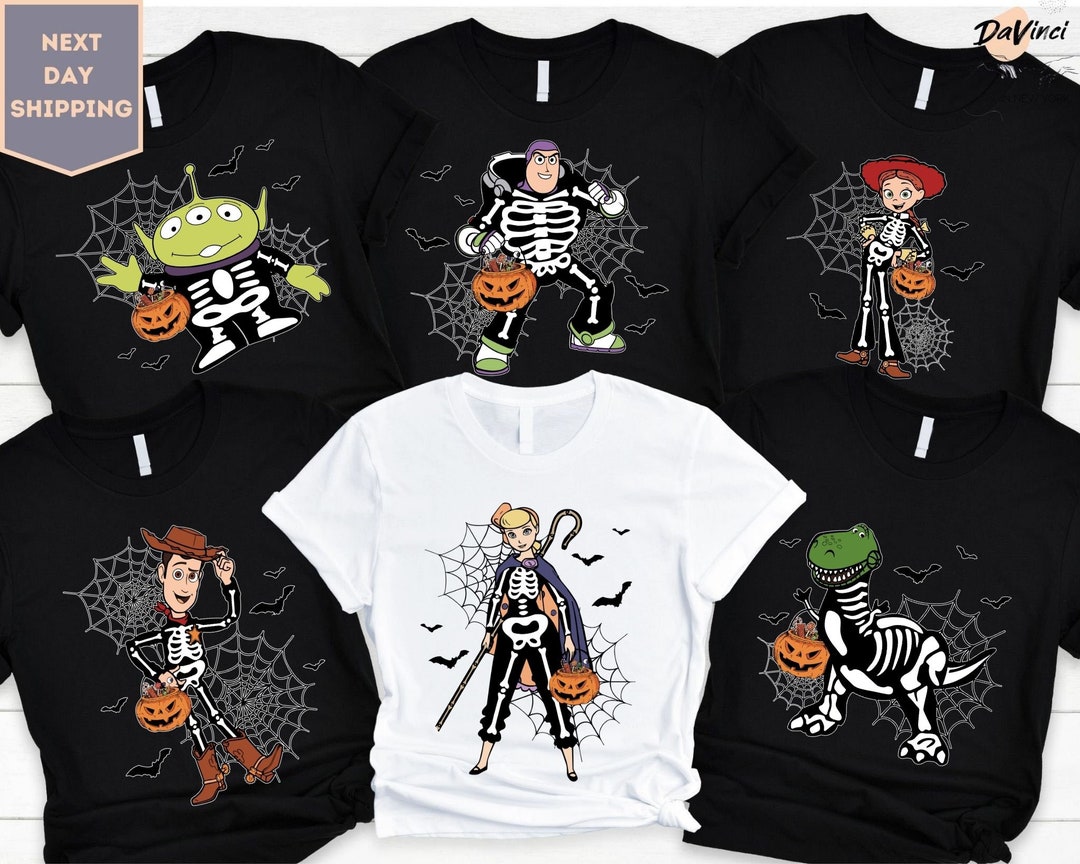 Toy Story Skeleton Halloween Shirt, Spooky Season Disney Halloween ...