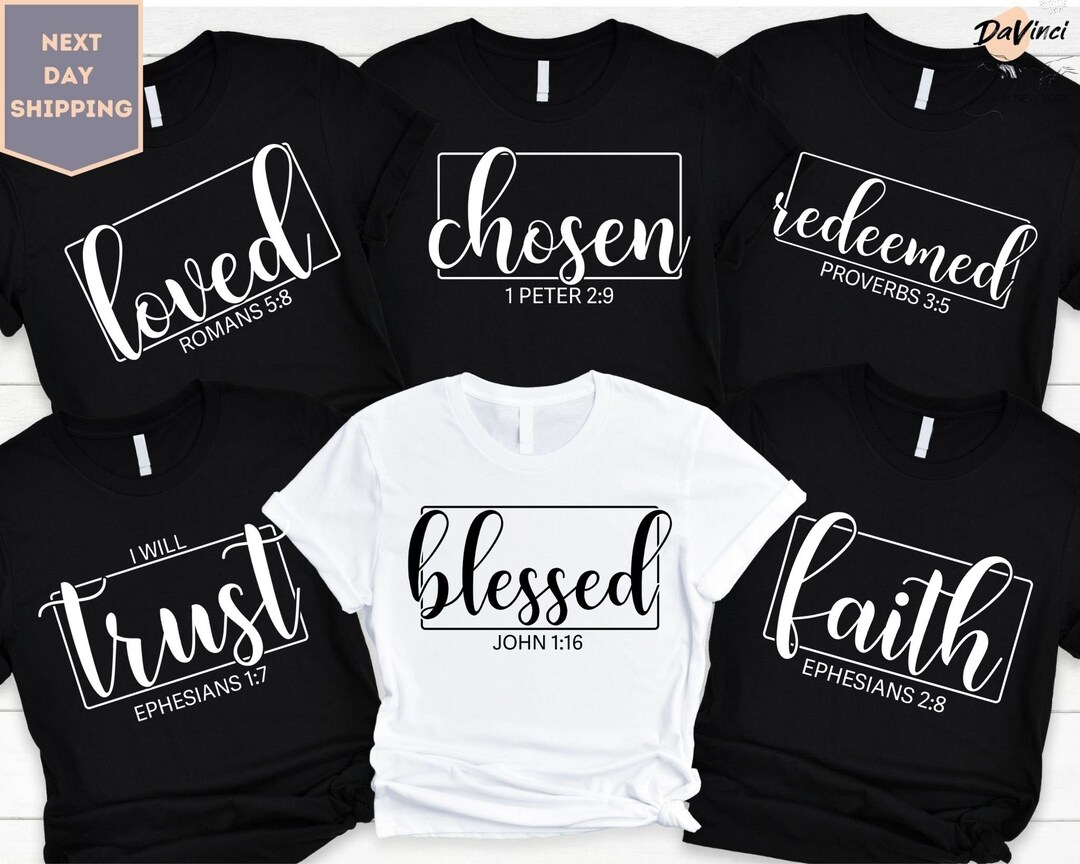 Chosen Shirt , Faith Shirt, Christian Shirt, Personalized Spiritual ...