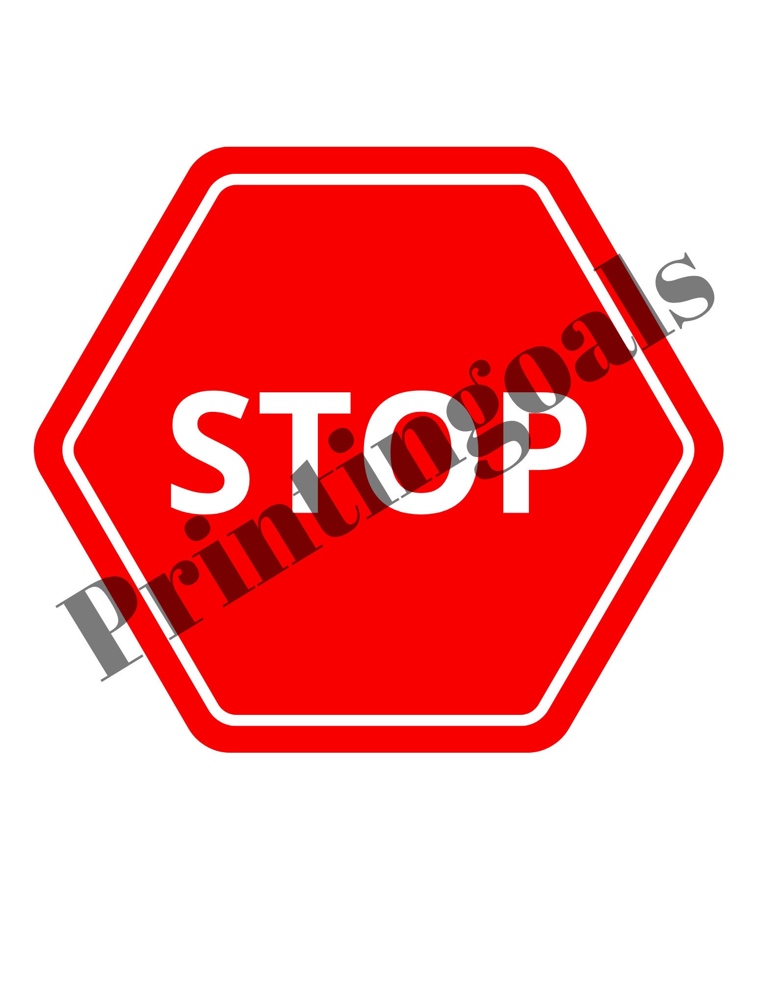 Red Stop Sign Poster - Etsy