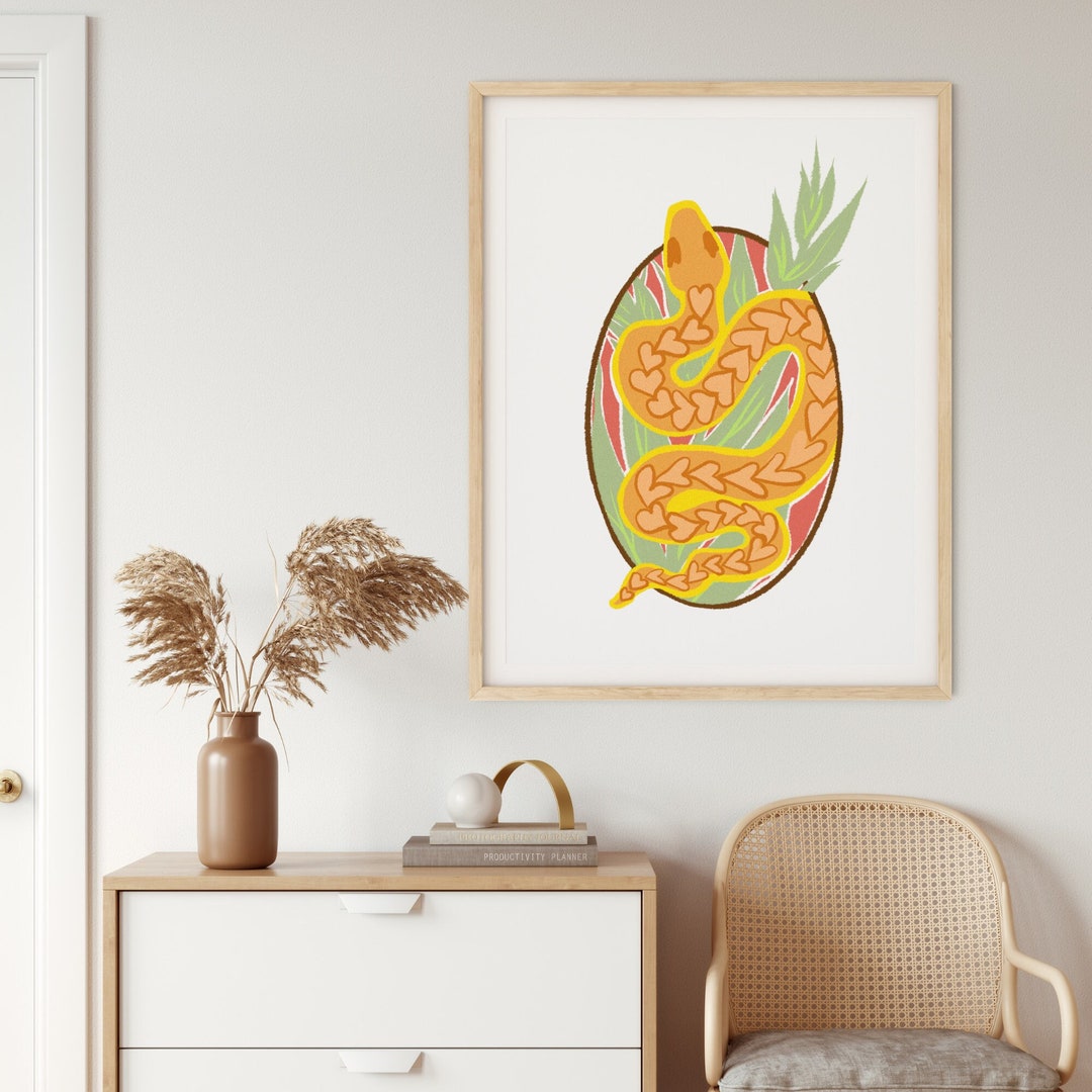 Snake Plant Digital Download Printable Poster Fall Housewarming Gift - Etsy