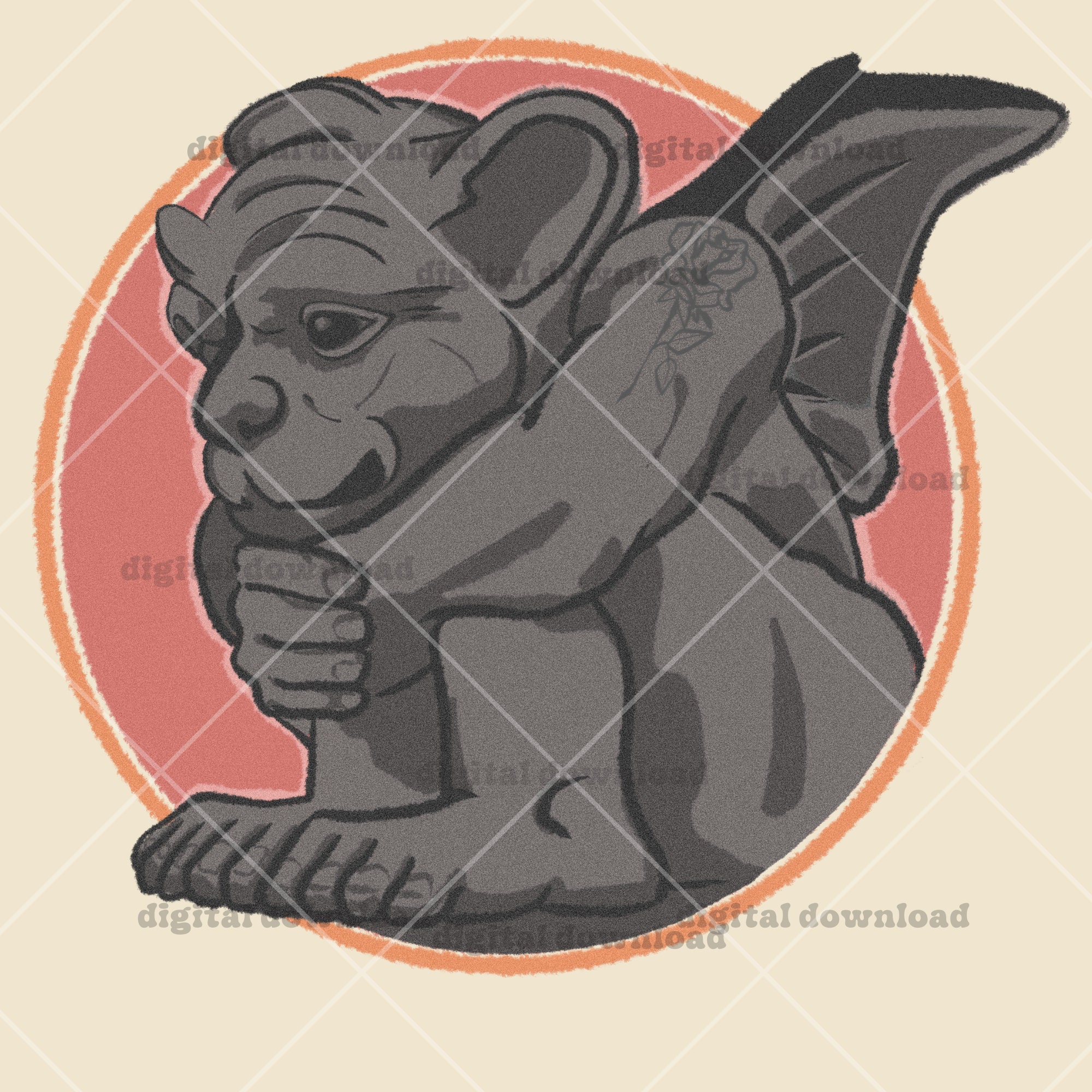 Gargoyles Digital Download Printable Poster - Etsy