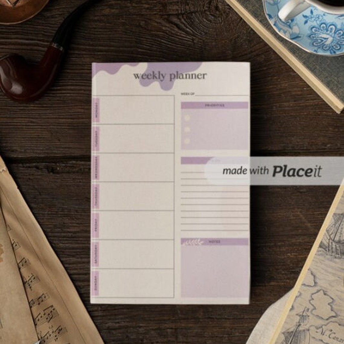 Organize & Thrive: Weekly Printable Planner for Wellness and ...