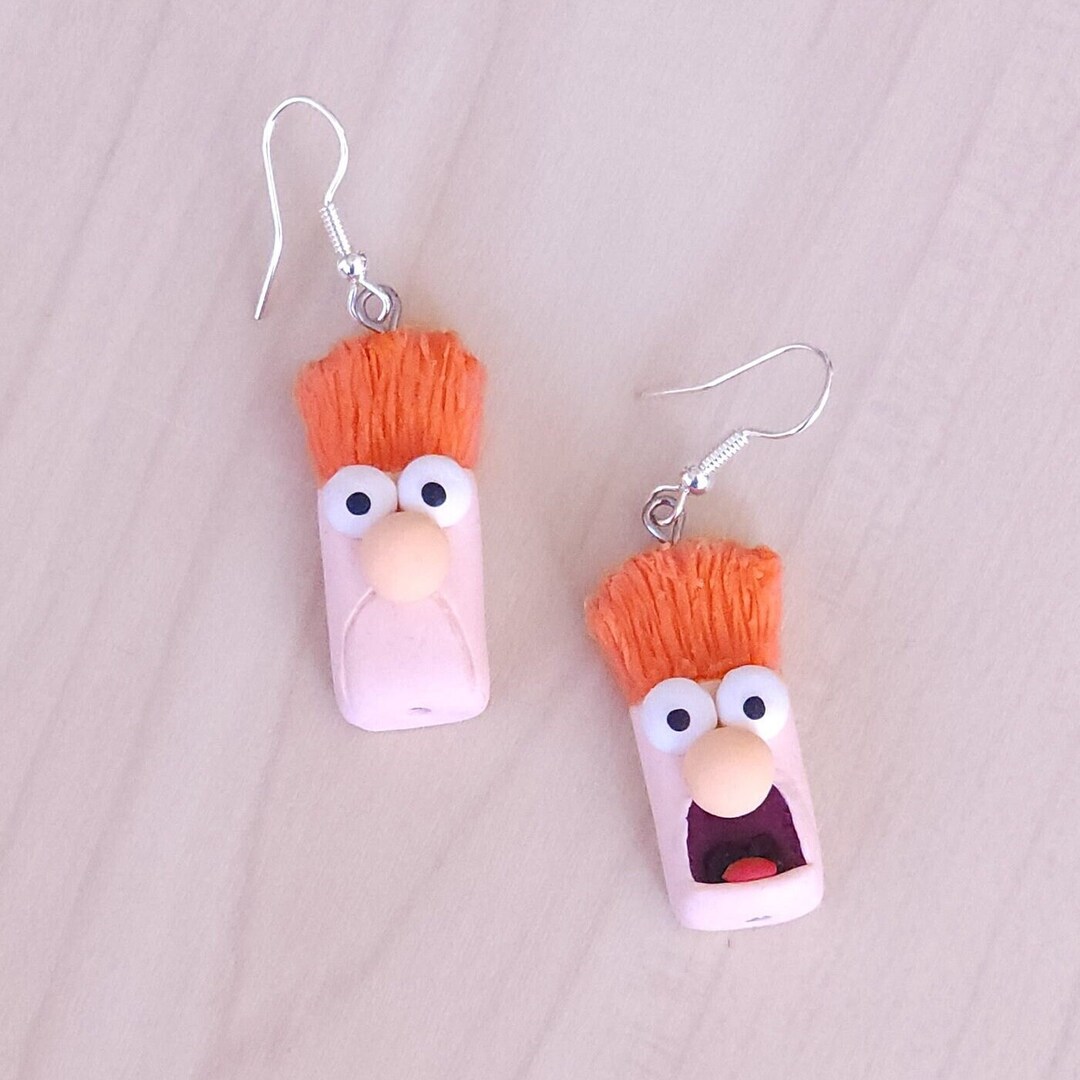 The Muppets Beaker Earrings - Mix or Match - Made to Order - Etsy