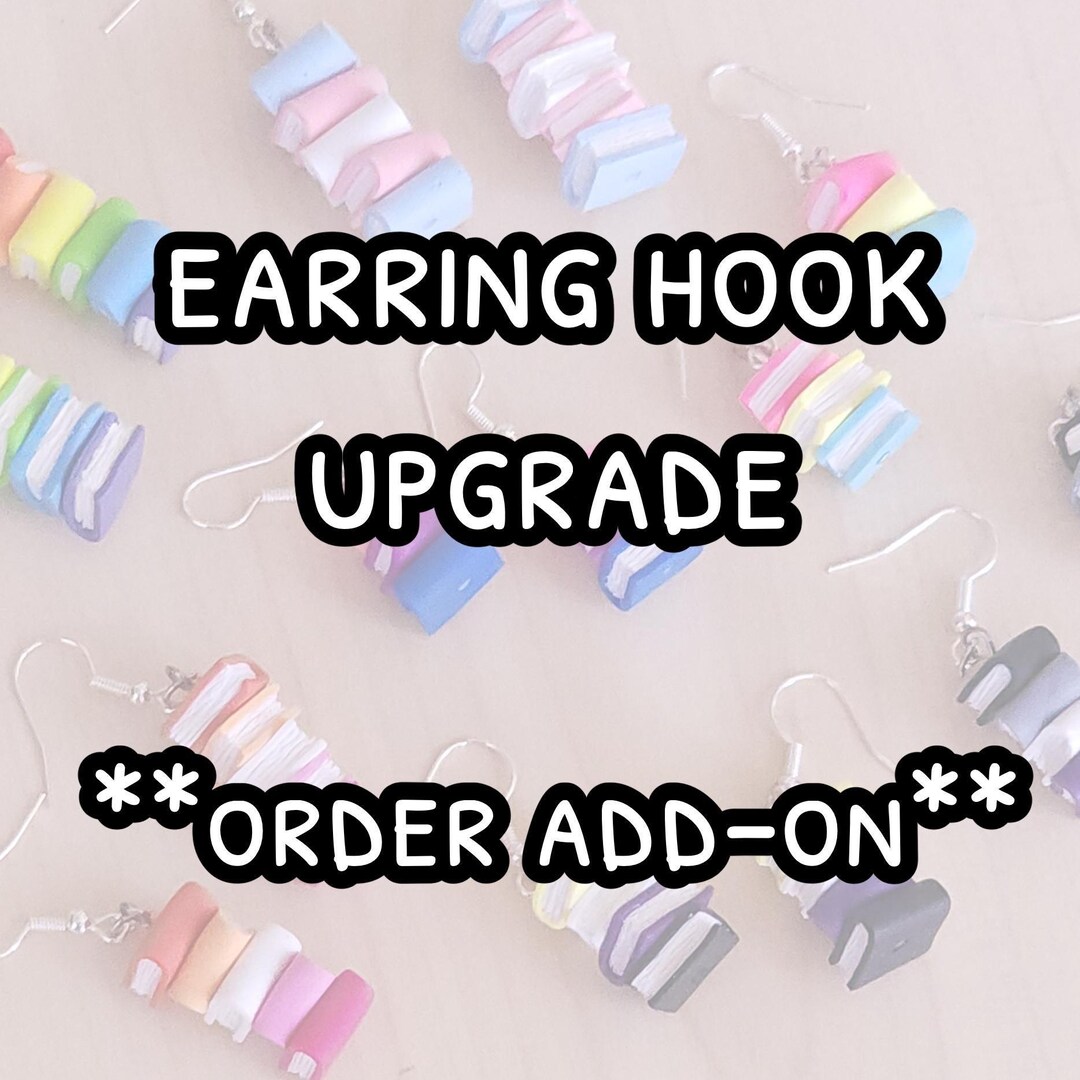 Earring Hook Upgrade ORDER ADD-ON - Stainless Steel, Sterling Silver ...