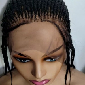 360 Full Lace All Back Black Wig Shoulder Length Medium Size Cap With ...