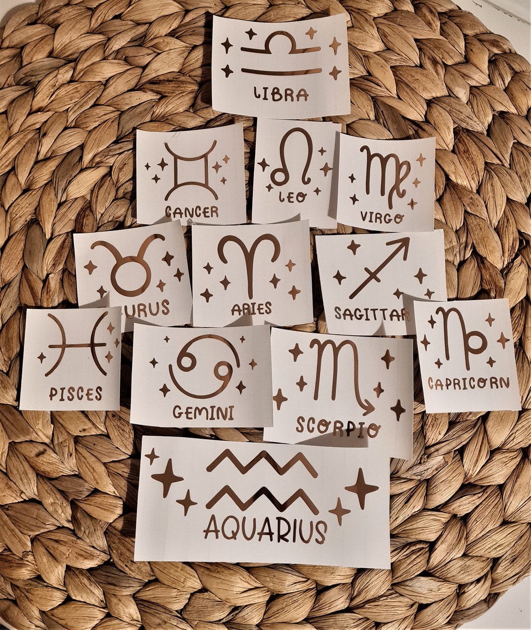 Star Sign Stickers Zodiac Symbols Gift for Her - Etsy
