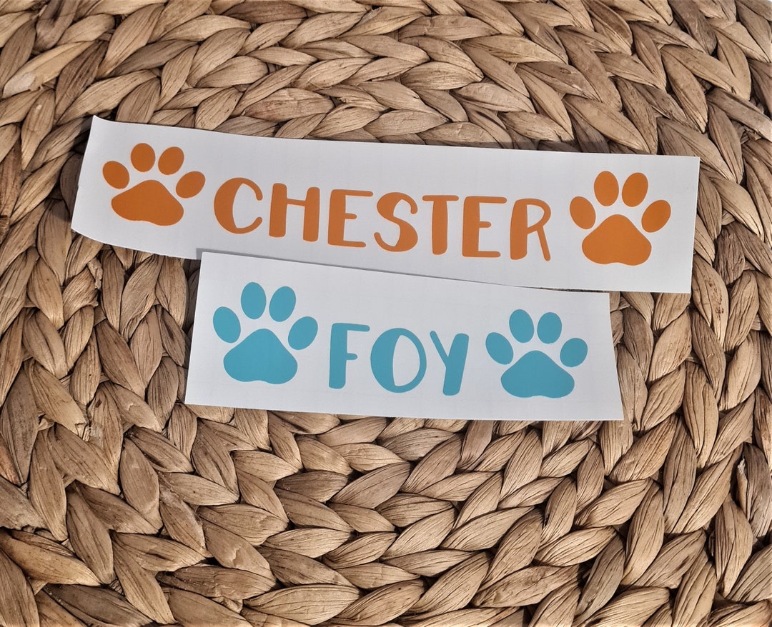 Custom Dog Bowl Label Dog Sticker for Bowl Gift for Dog Lovers - Etsy