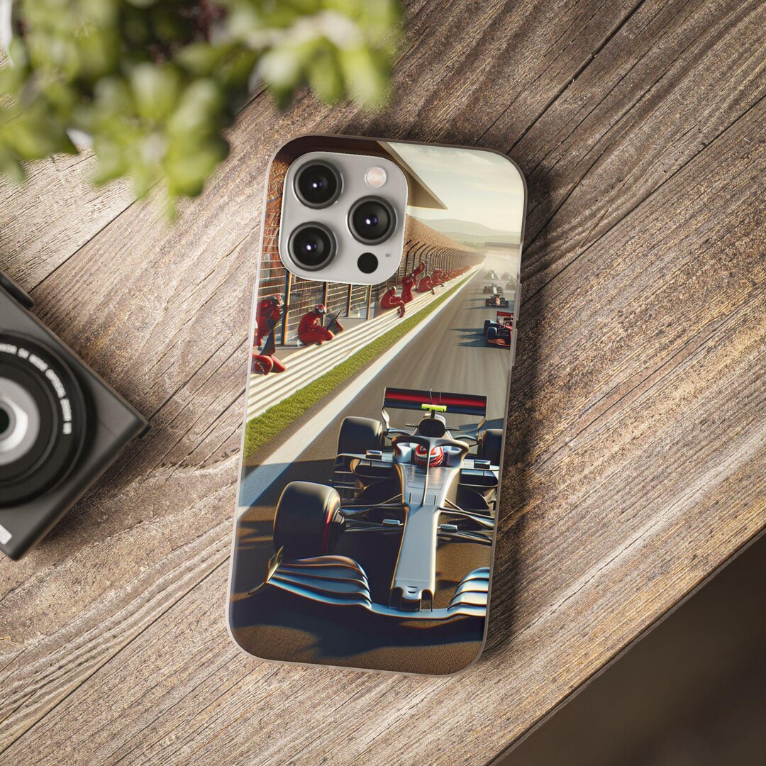 Racing Flexi Case for Car Enthusiasts, Protective Phone Cover, Formula ...