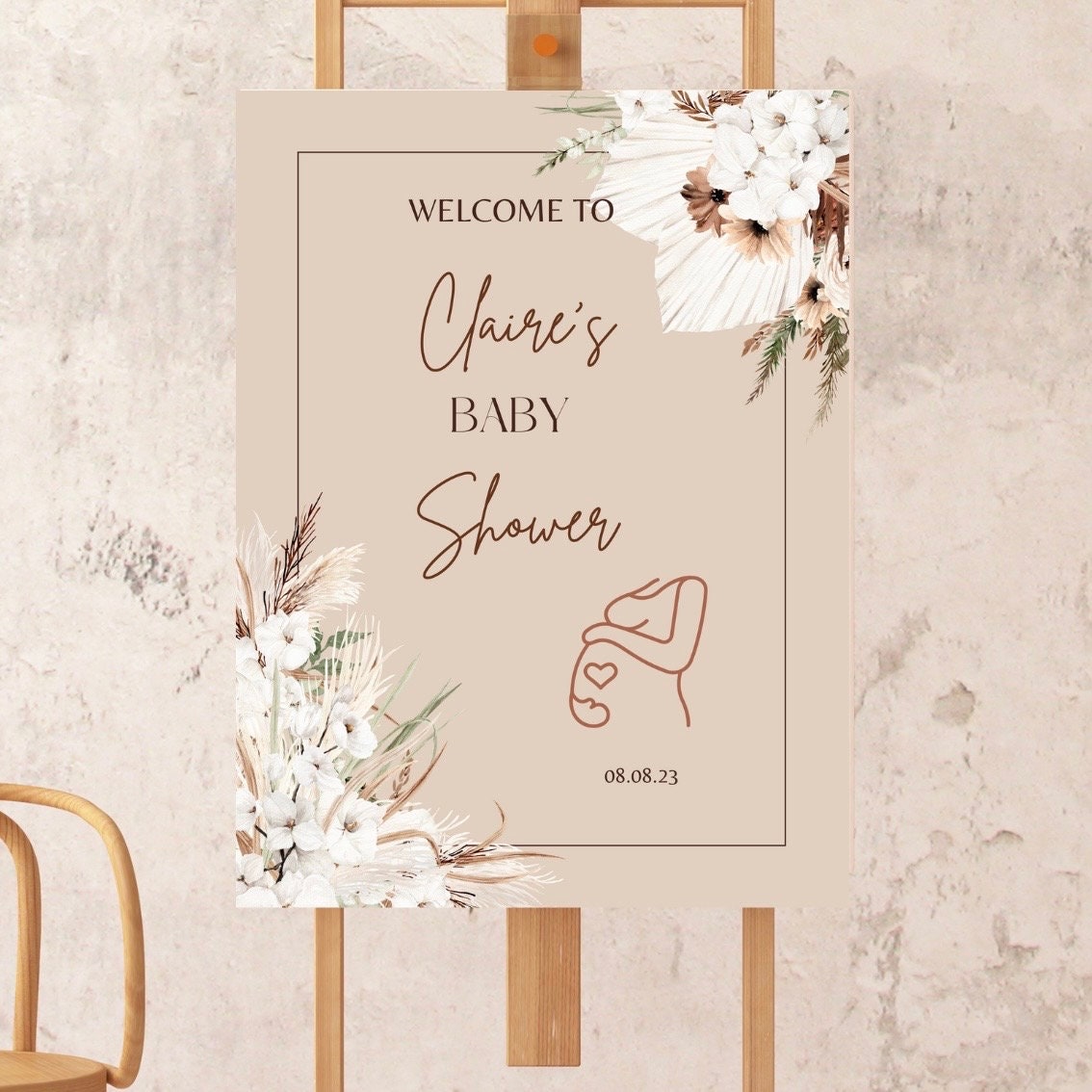 Boho Wedding Welcome Sign Template DIY Boho Welcome Sign - Etsy