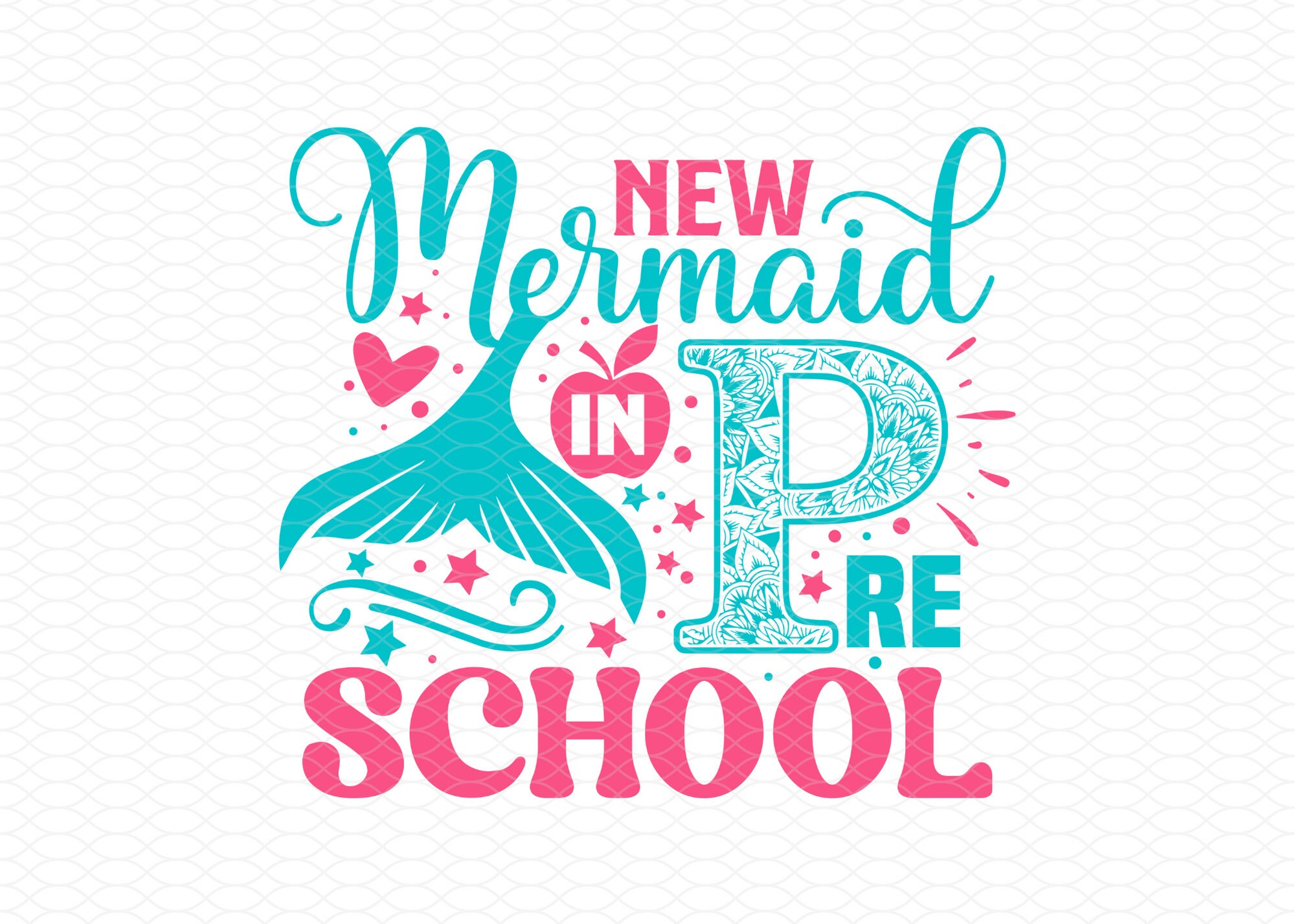 Back to School Mermaid Png Dxf Eps Svg Files - Etsy