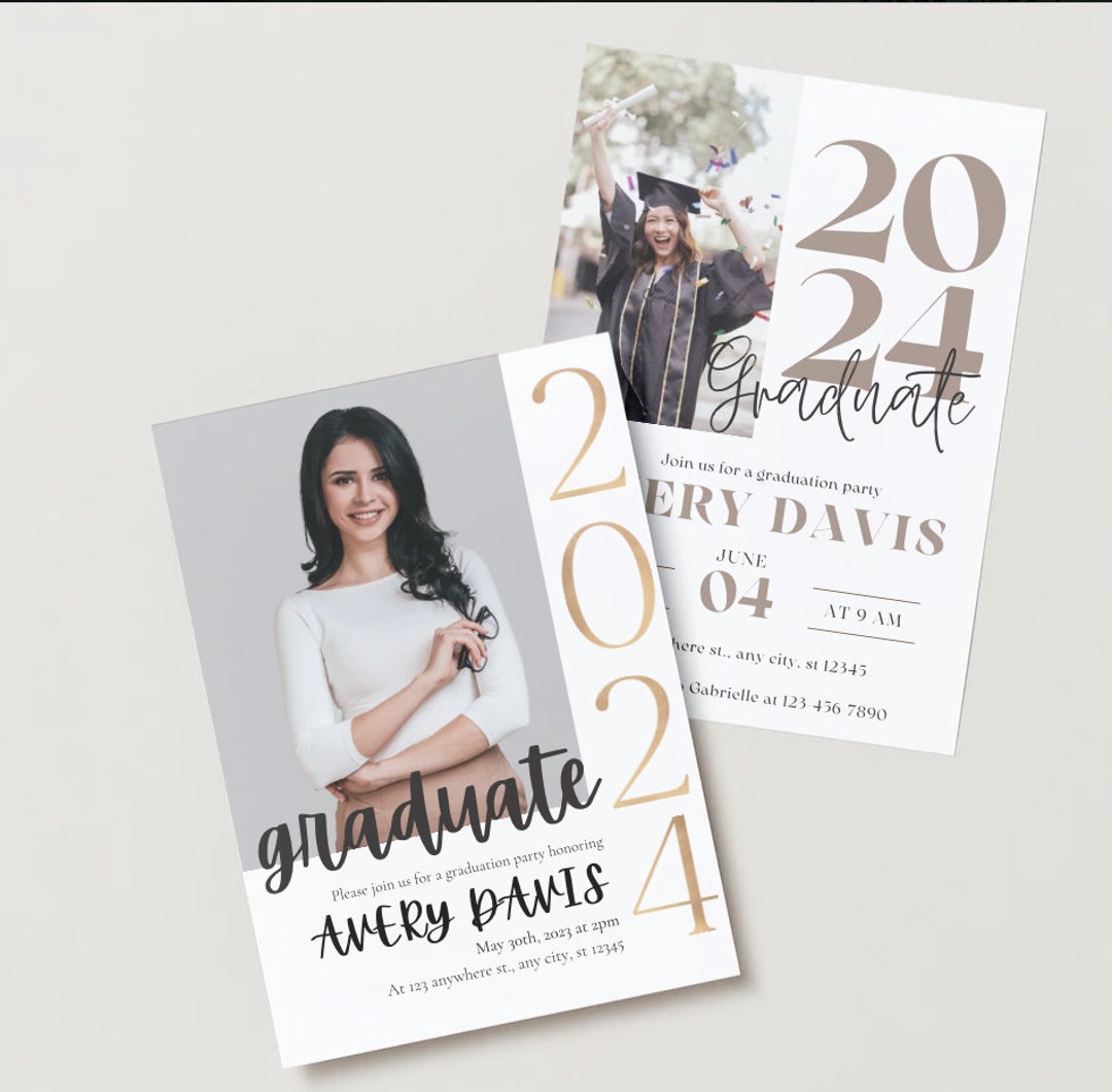 2024 Graduation Party Invitation - Etsy