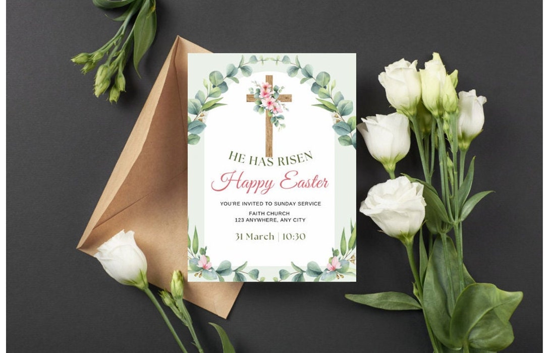Easter Sunday Service Invitation - Etsy