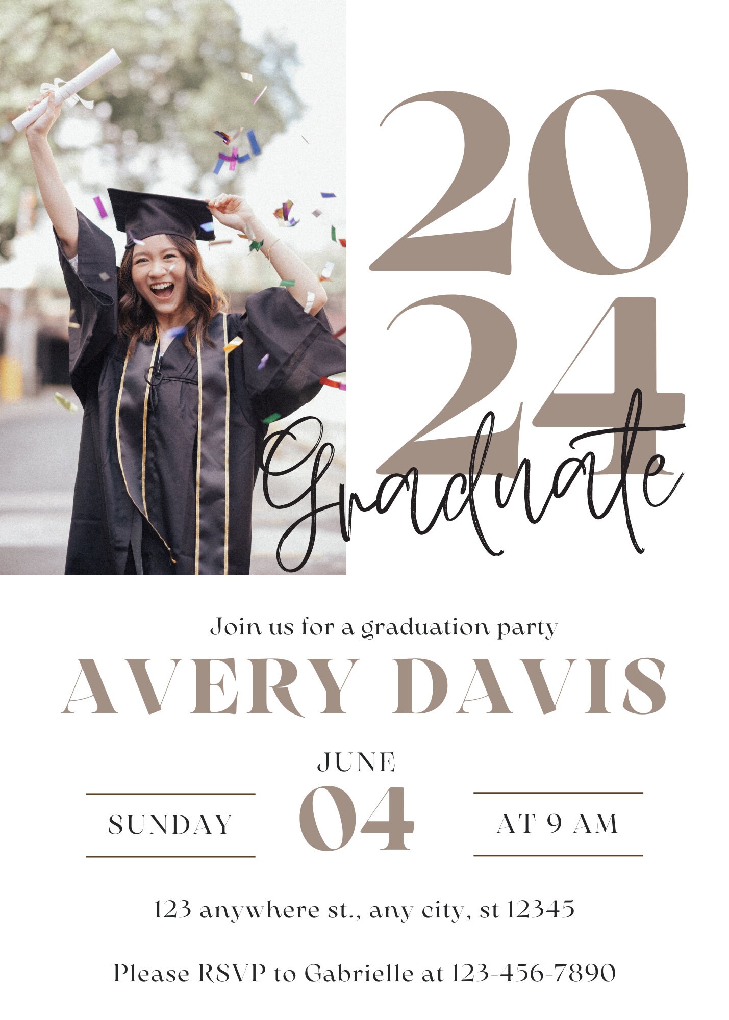 2024 Graduation Party Invitation - Etsy
