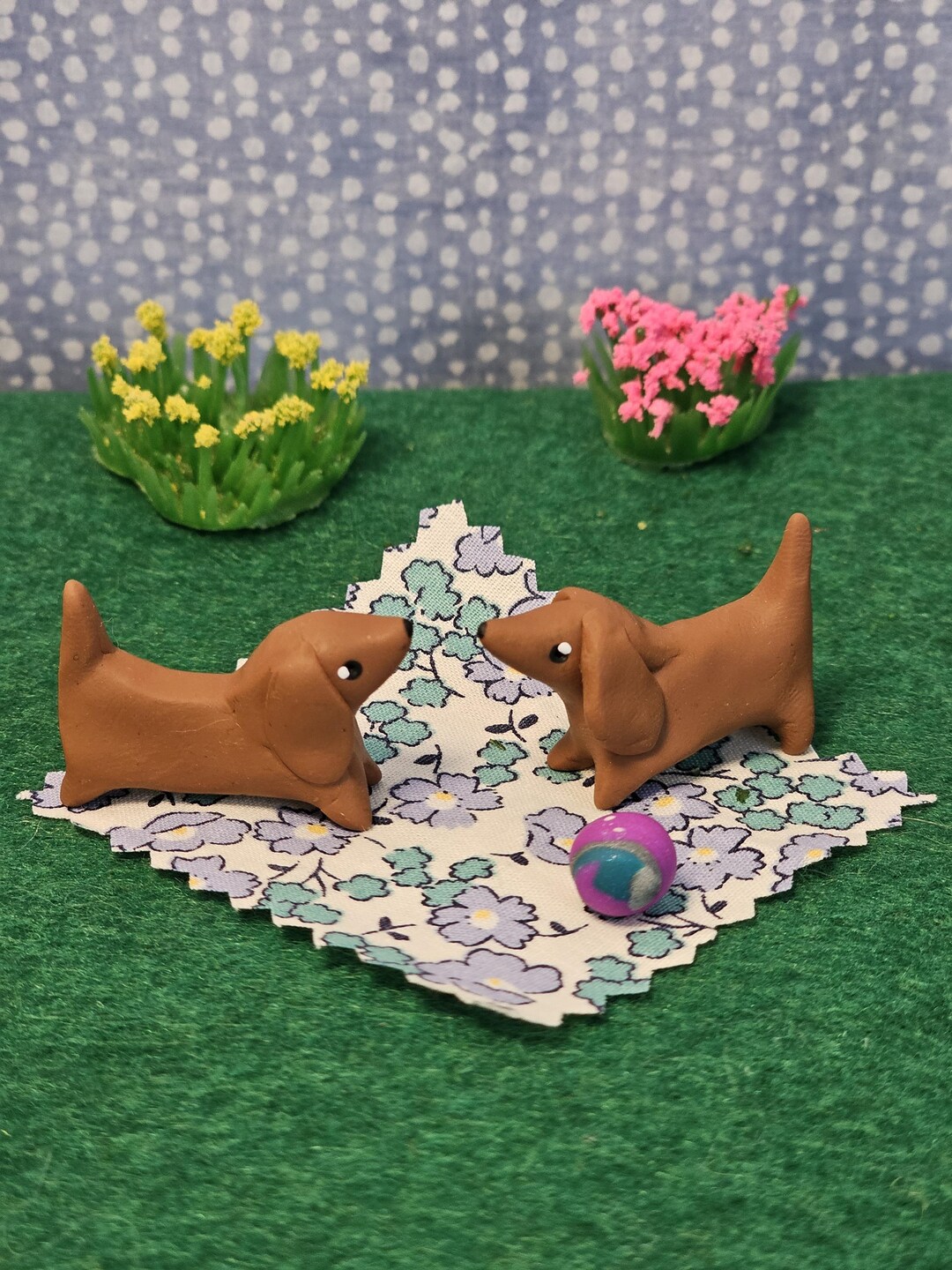 Polymer Clay Tiny Pocket Friend - Kawaii Miniature Animal - Pet Weenie ...