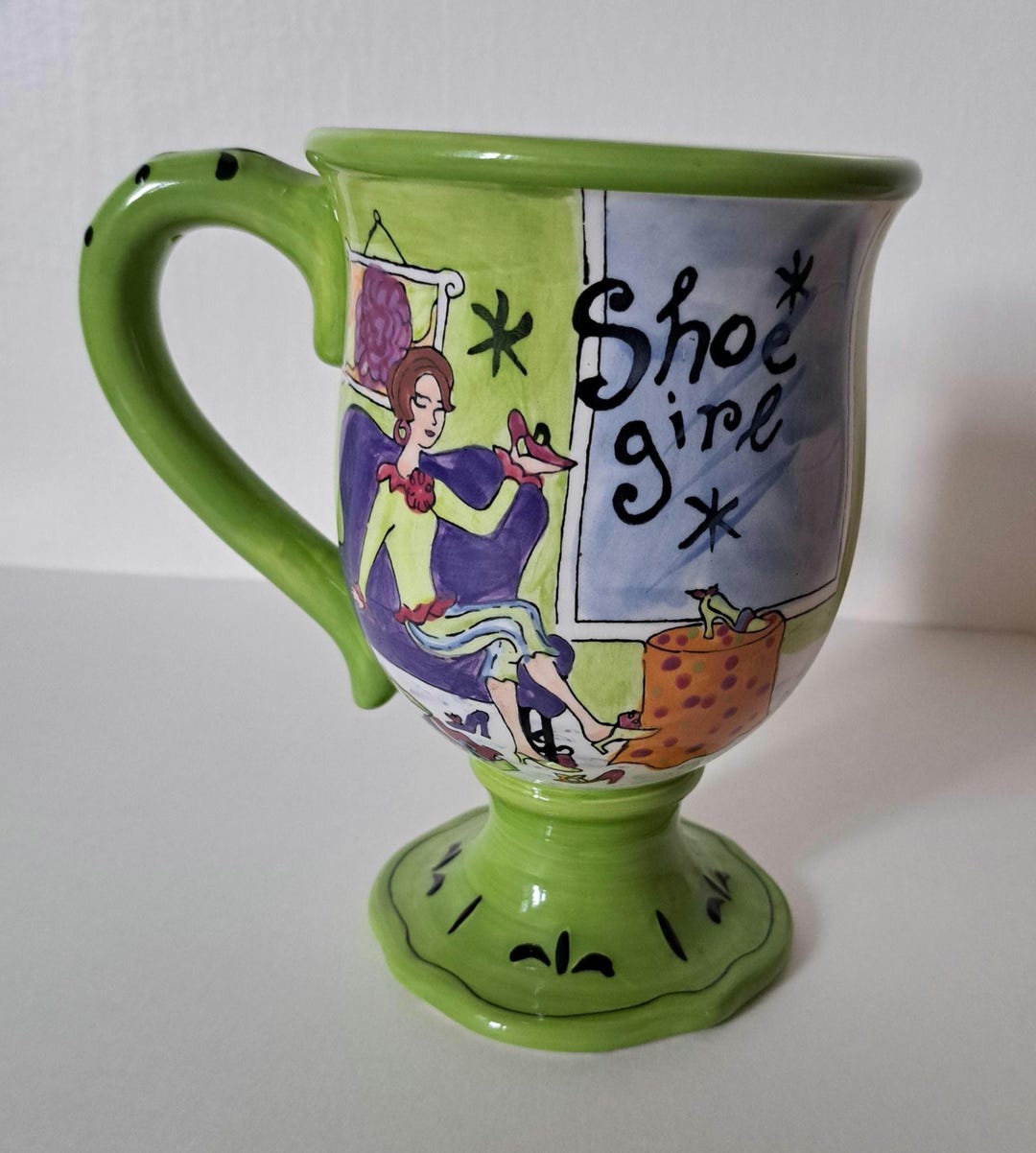 Jennifer Brinley "shoe Girl" Mug by Certified International - Etsy