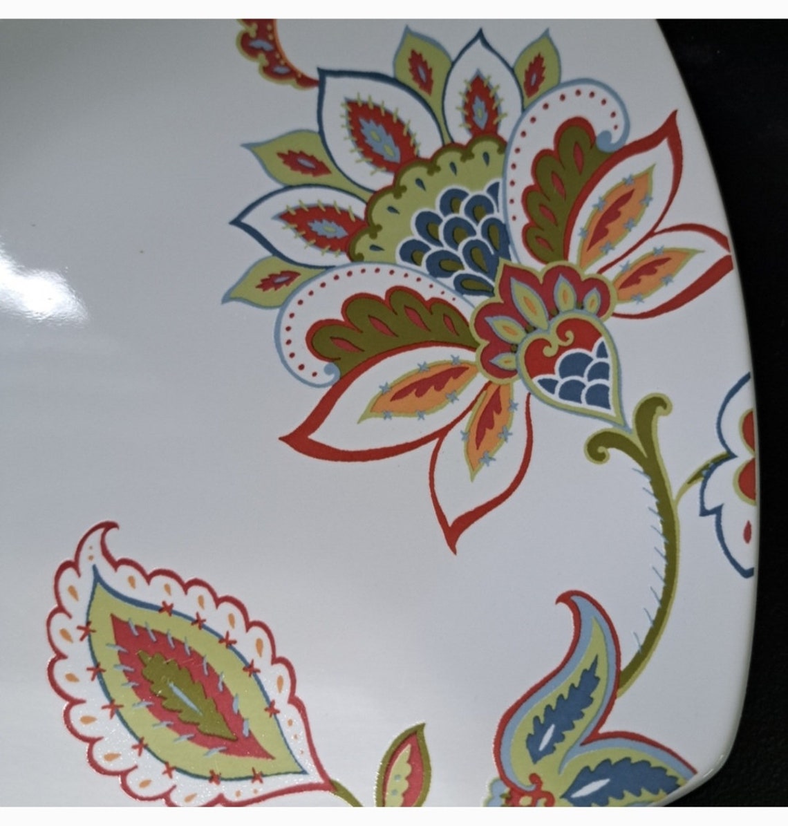 222 Fifth Jacobean Trail Mug and Salad/dessert Plate, Set of 2 - Etsy