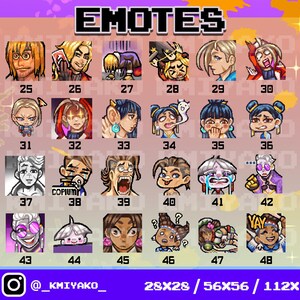 Choose Your Own SF6 Pixel Emote Bundle (pack of 4) for Twitch/youtube ...