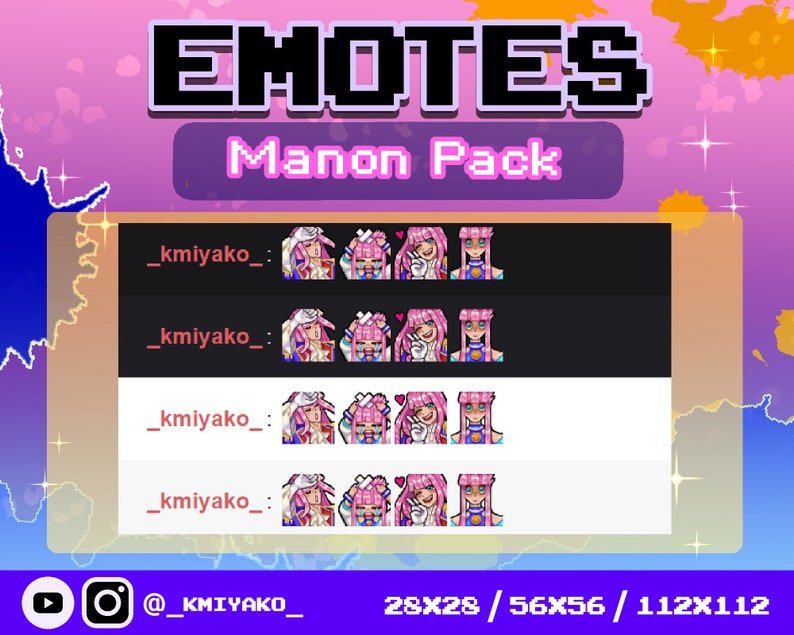 Street Fighter 6 Pixel Emote Set for Twitch/youtube/discord | Manon ...