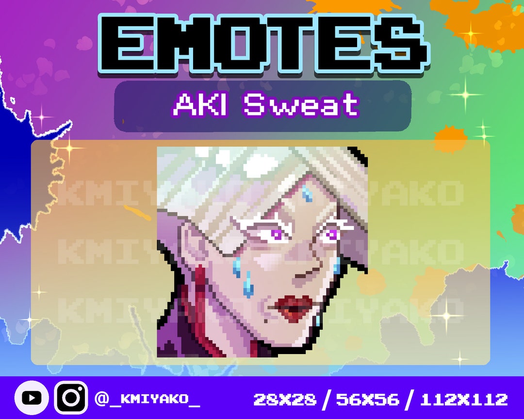 Street Fighter 6 AKI Sweat Pixel Emote for Twitch/youtube/discord ...
