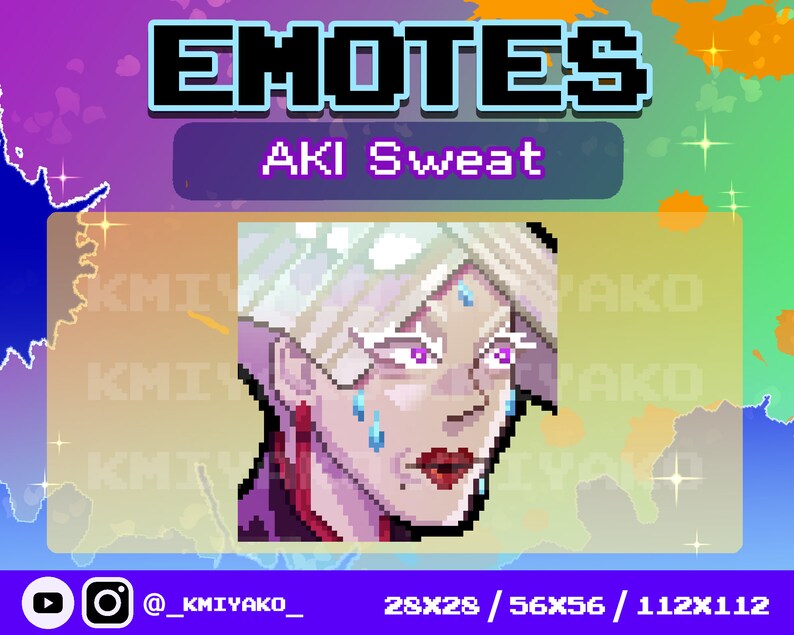 Street Fighter 6 AKI Sweat Pixel Emote for Twitch/youtube/discord ...