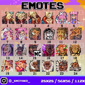 Choose Your Own SF6 Pixel Emote Bundle (pack of 4) for Twitch/youtube ...