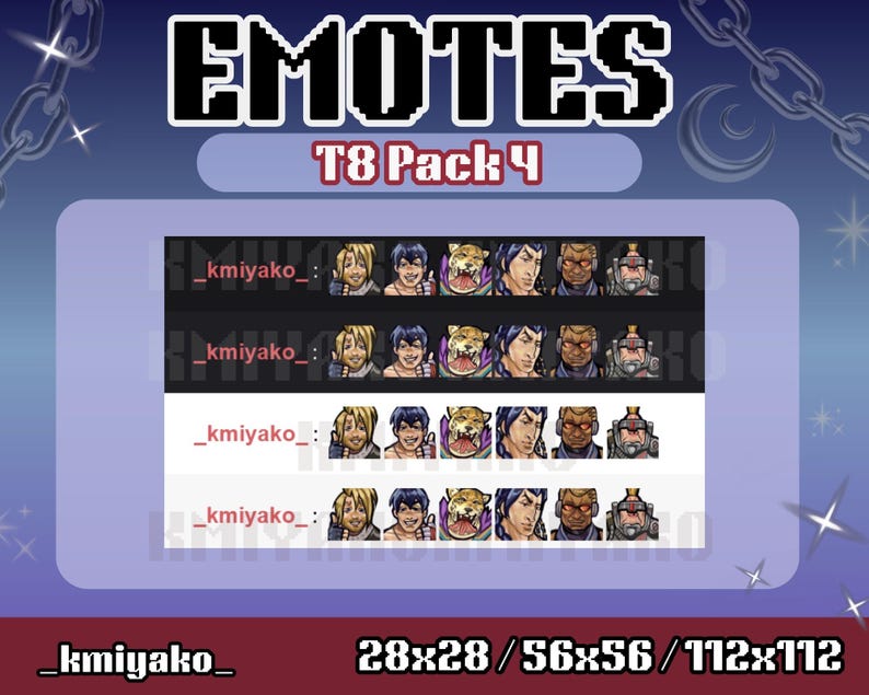 Tekken 8 Sketchy Style Emote Set for Twitch/youtube/discord | Paul/law ...