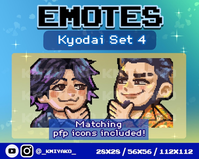 Judgment Pixel Kyodai Emote Set for Twitch/youtube/discord | Yagami ...