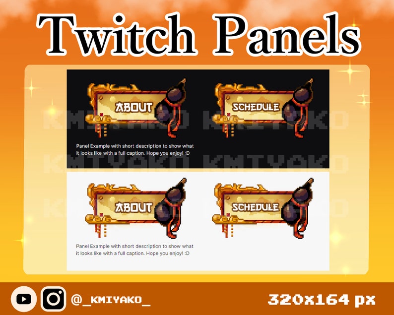 Pixel SF6 Jamie Theme 24 Twitch Panels Aesthetic Stream Panels Pixel ...