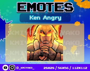 Street Fighter 6 Ryu Confused Pixel Emote for Twitch/youtube/discord ...