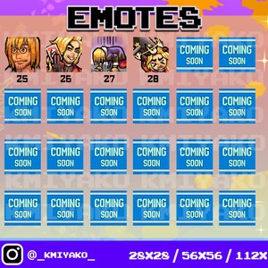 Choose Your Own SF6 Pixel Emote Bundle pack of 4 for Twitch/youtube ...
