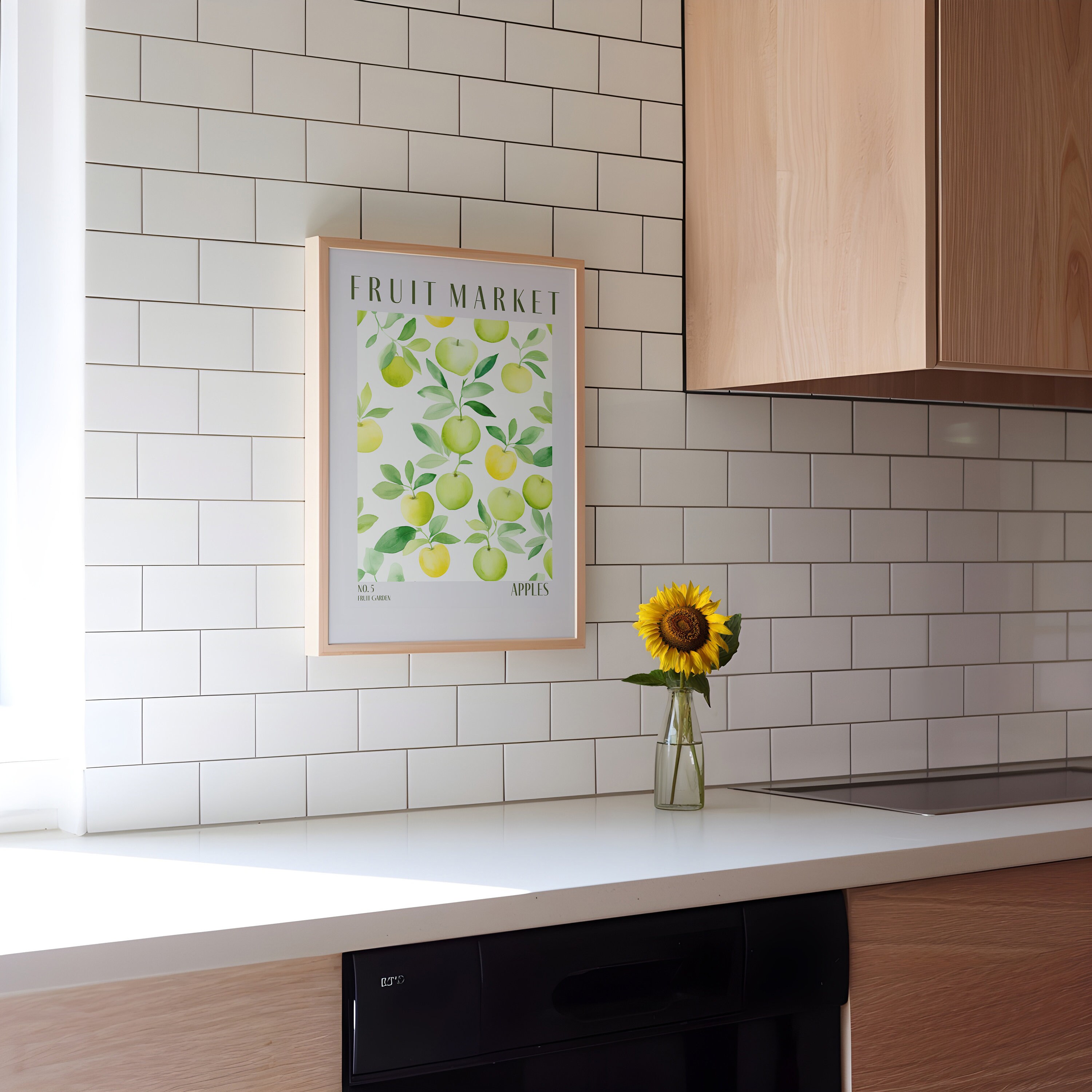 Fruit Market Prints, Boho Fruit Art, Kitchen Wall Décor, Living Room ...