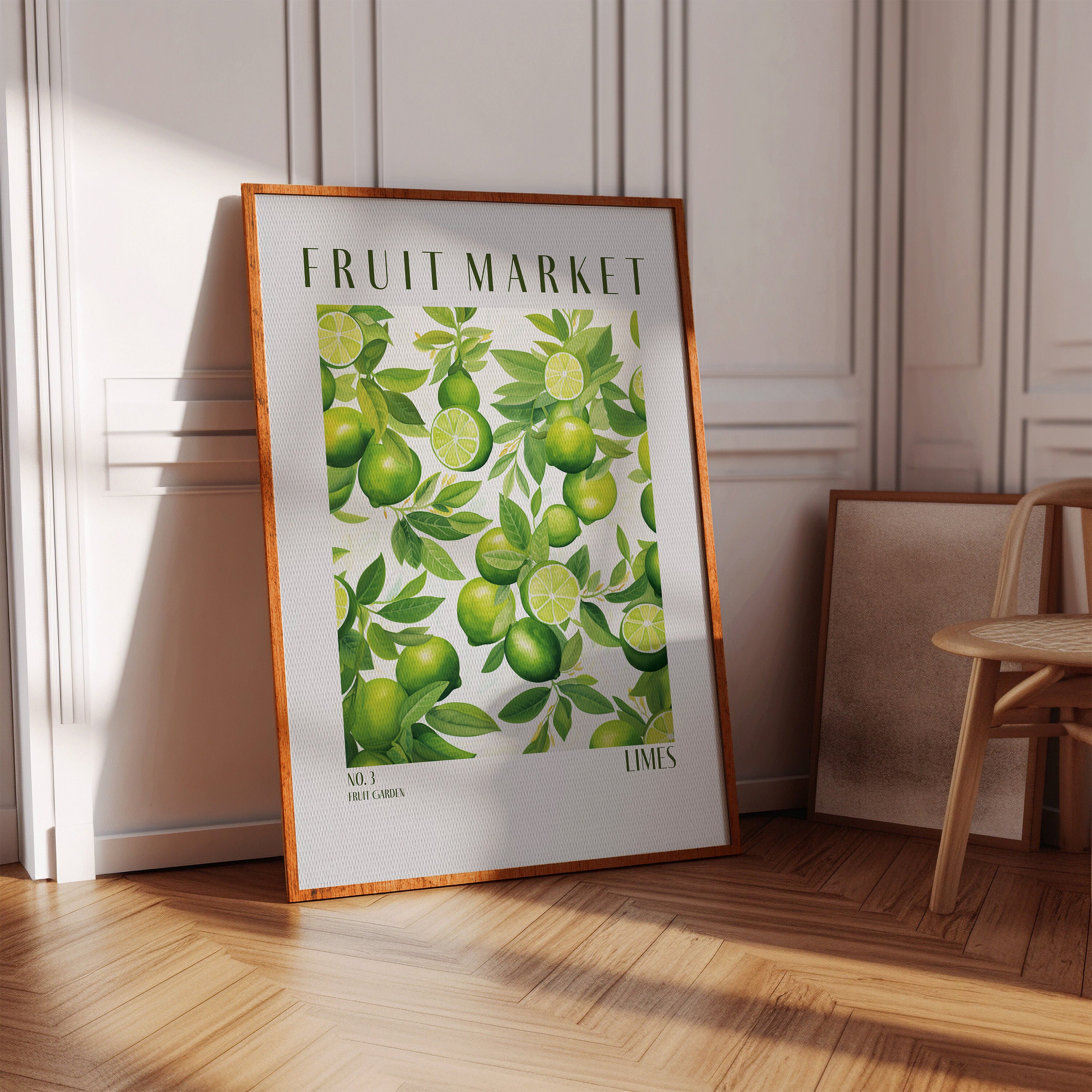 Fruit Market Prints, Boho Fruit Art, Kitchen Wall Décor, Living Room ...