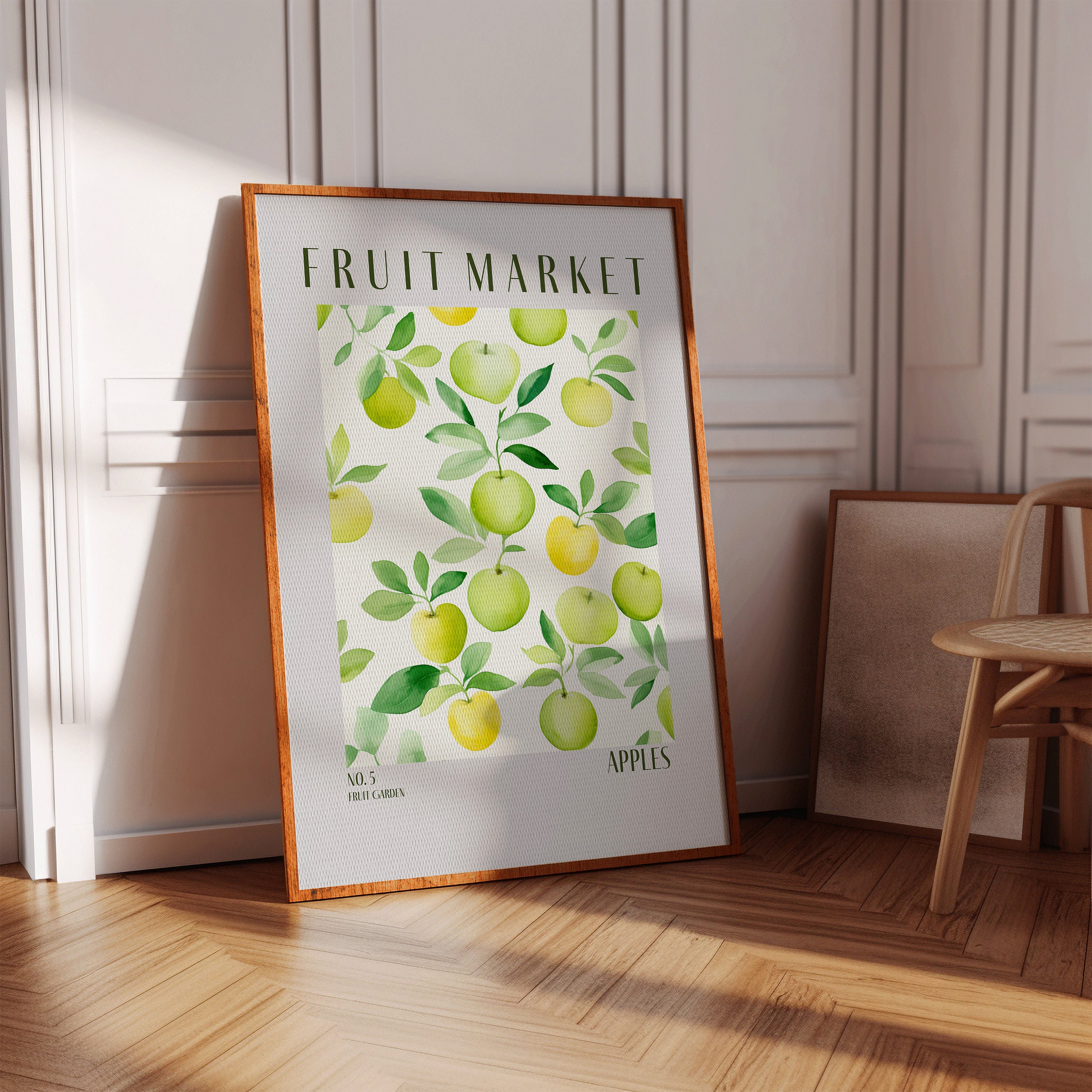 Fruit Market Prints, Boho Fruit Art, Kitchen Wall Décor, Living Room ...