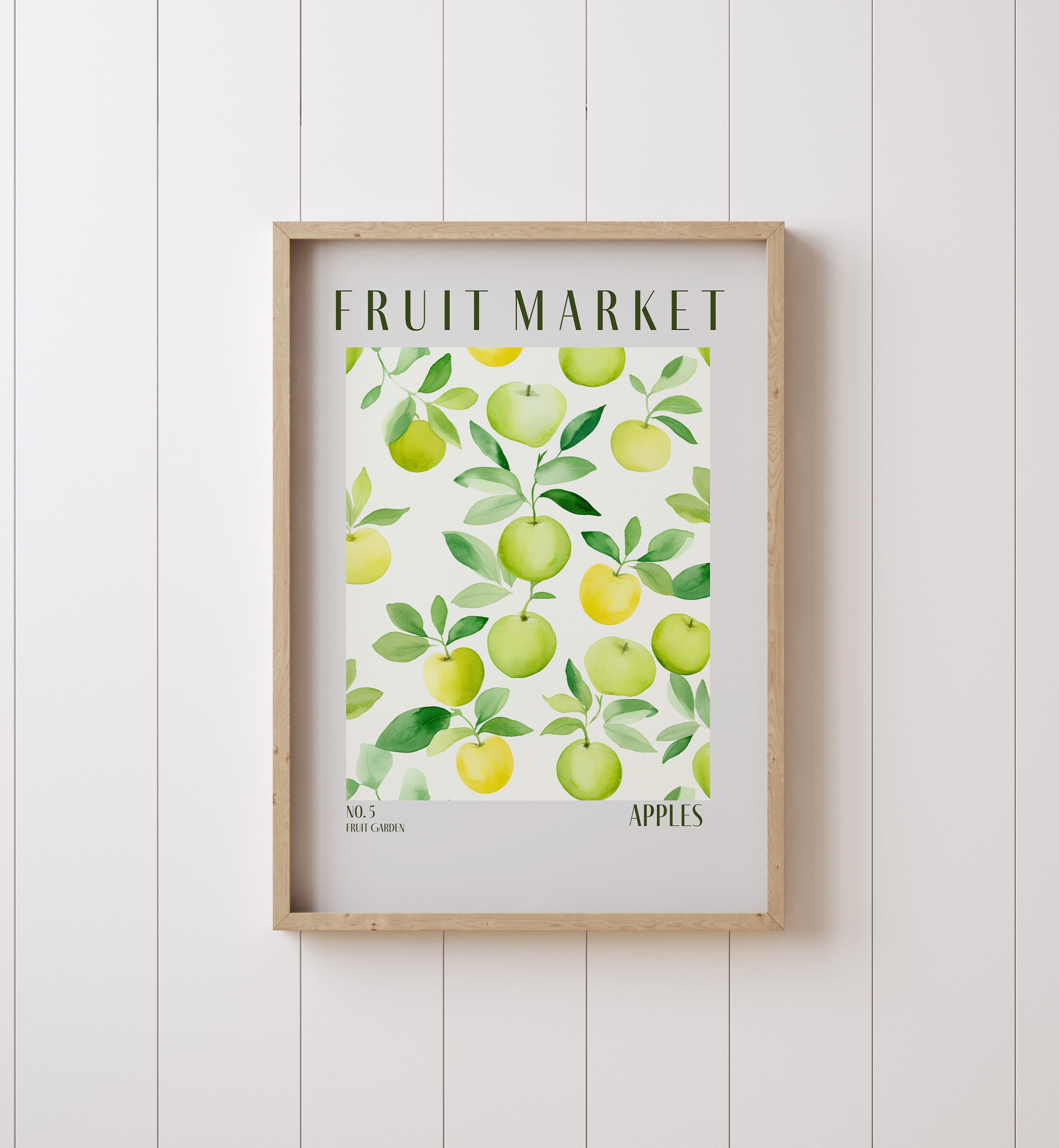 Fruit Market Prints, Boho Fruit Art, Kitchen Wall Décor, Living Room ...