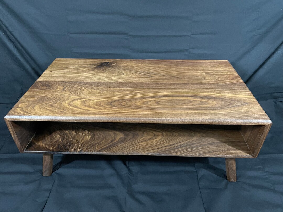 Walnut Waterfall Coffee Table - Etsy