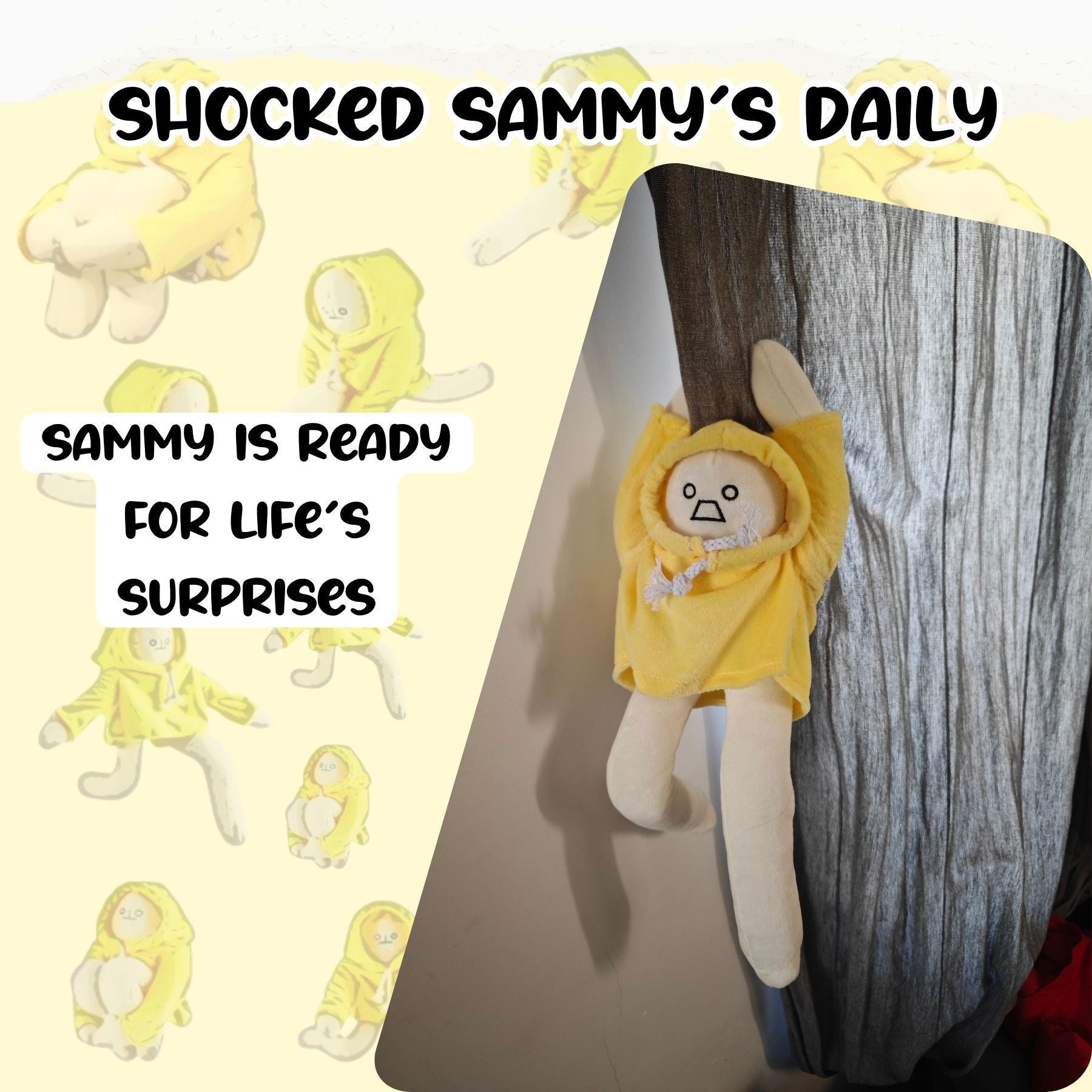 Shocked Sammy Stuffed Action Figure Plush, Funny Posable Decompression & Stress Relief Toy - Etsy