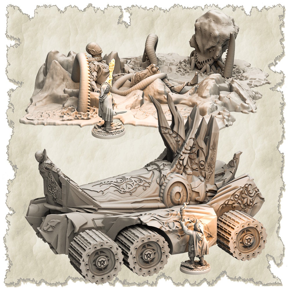 Abandoned Base of Space Elves Hidden Places Dnd Miniature Terrain for ...