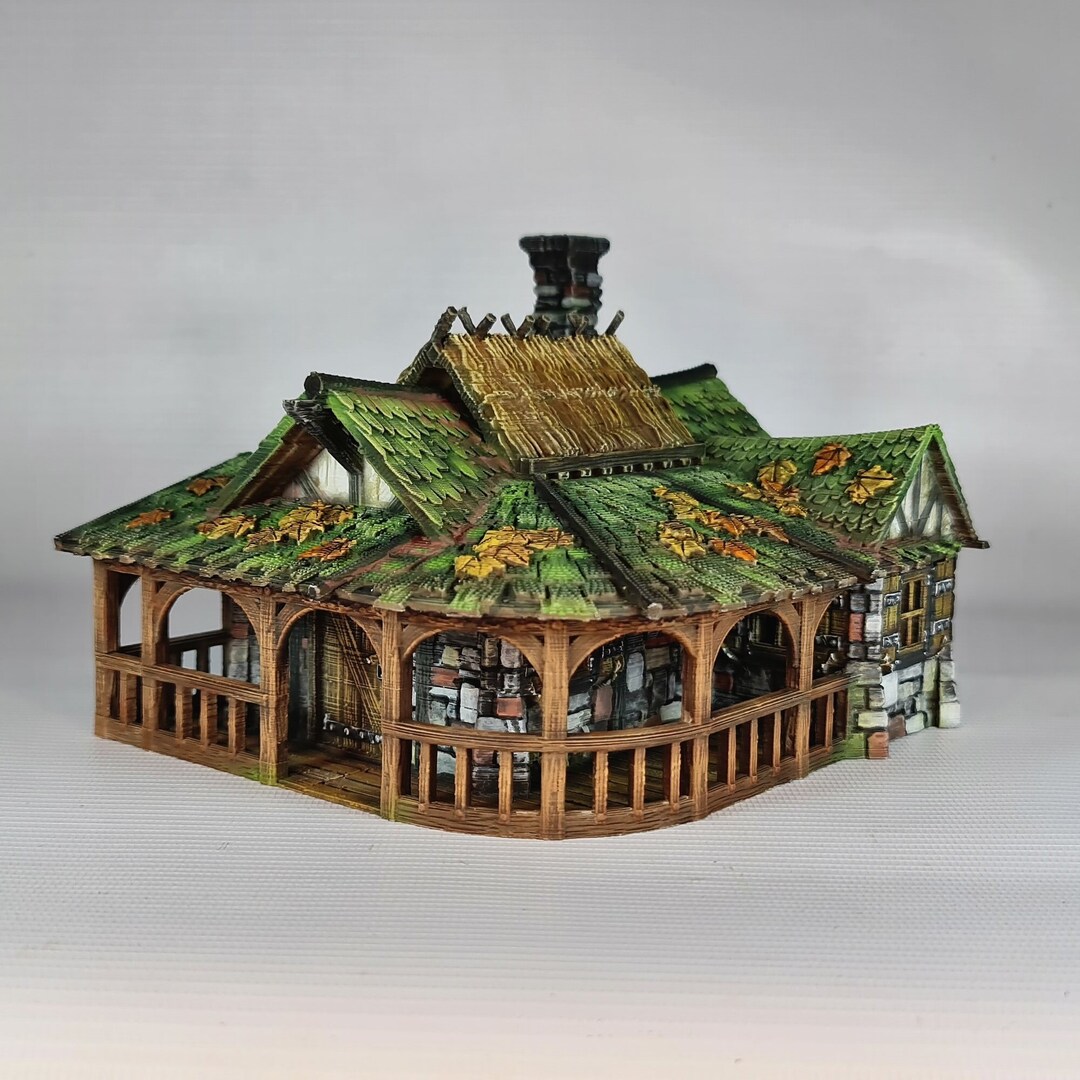 Autumn Fall House 3D Printed Dnd Miniature Terrain for Wargaming ...