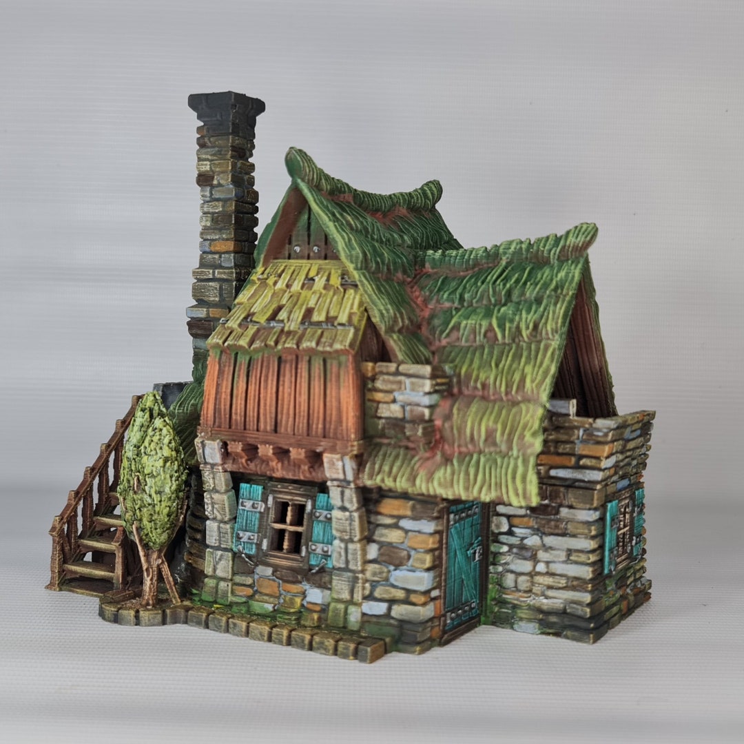 Eldervale Farmstead House 3D Printed Dnd Miniature Terrain for ...