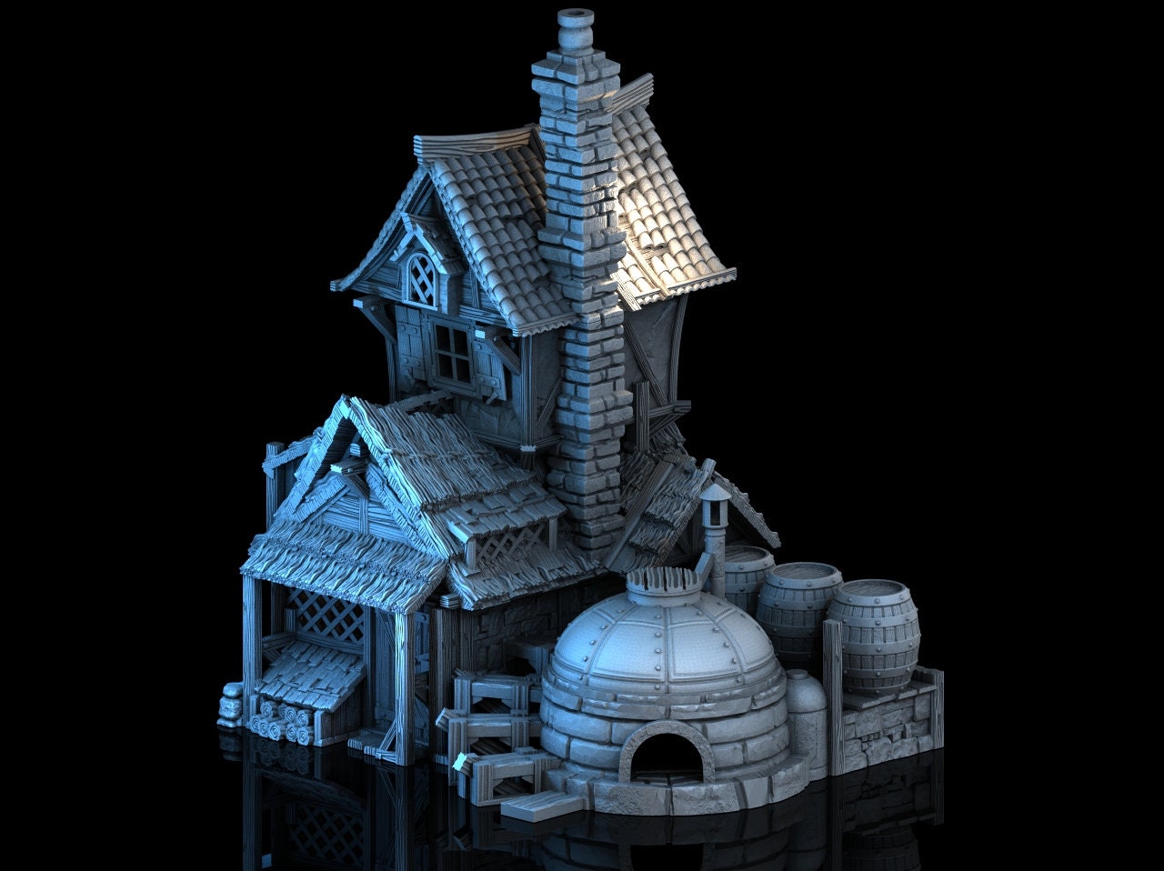 Blackthorn Distillery 3D Printed Dnd Miniature Terrain for Wargaming ...