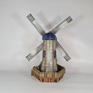 Windmill House 3D Printed Dnd Miniature Terrain for Wargaming Medieval ...