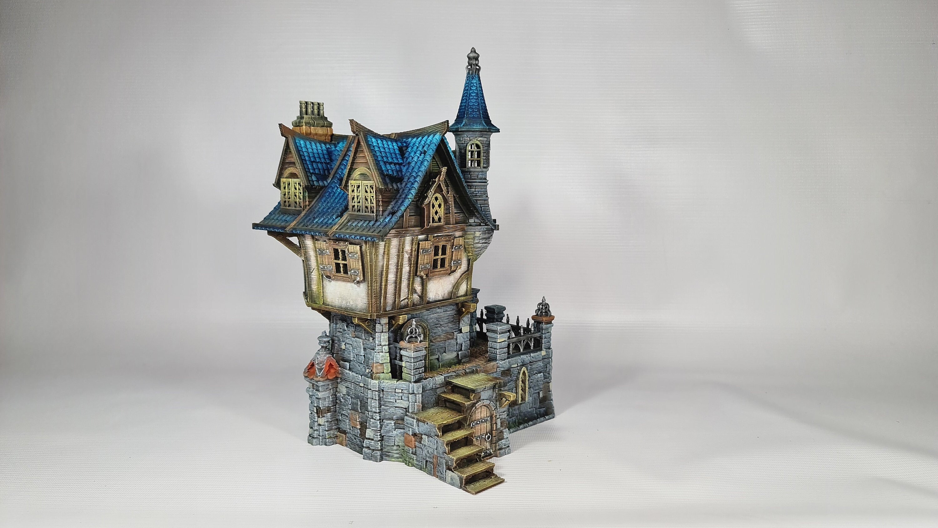 Blackstone House 3D Printed Dnd Miniature Terrain for Wargaming ...
