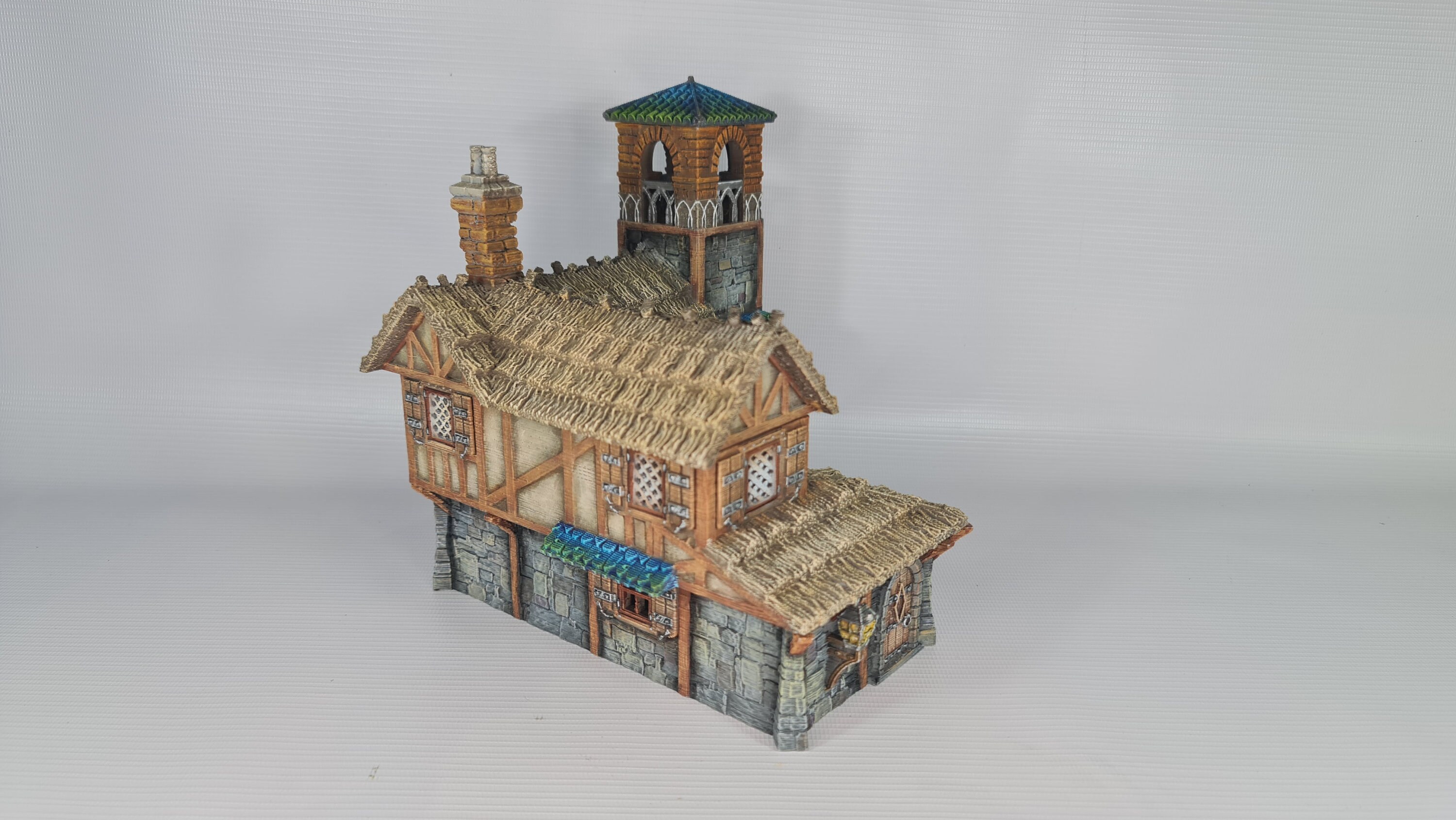 Bell Tower Farm 3D Printed Dnd Miniature Terrain for Wargaming Medieval ...
