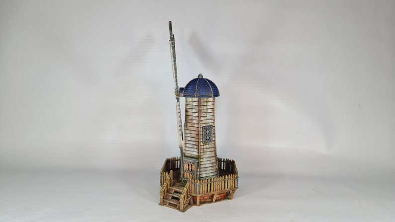 Windmill House 3D Printed Dnd Miniature Terrain for Wargaming Medieval ...