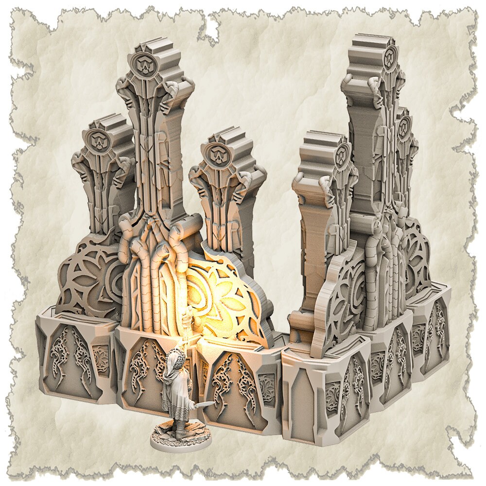 Abandoned Base of Space Elves Hidden Places Dnd Miniature Terrain for ...