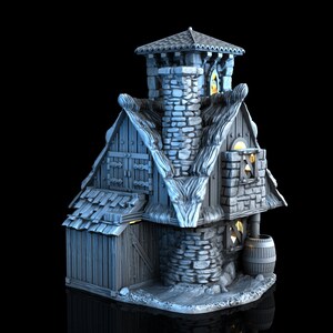 Elderberry Cottage House 3D Printed Dnd Miniature Terrain for Wargaming ...