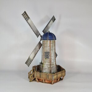 Windmill House 3D Printed Dnd Miniature Terrain for Wargaming Medieval ...