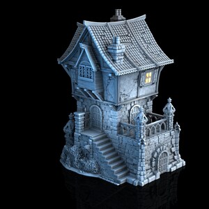 Tombstone Residence House 3D Printed Dnd Miniature Terrain for ...