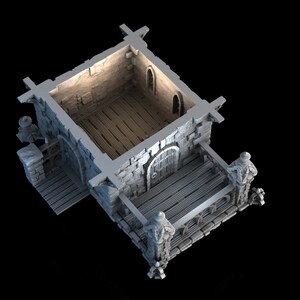Tombstone Residence House 3D Printed Dnd Miniature Terrain for ...