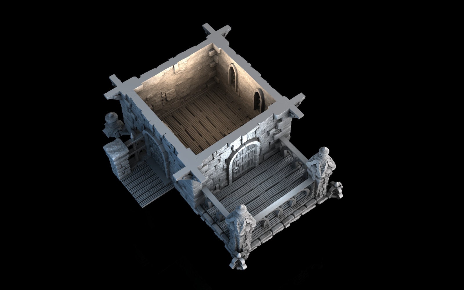 Tombstone Residence House 3D Printed Dnd Miniature Terrain for ...